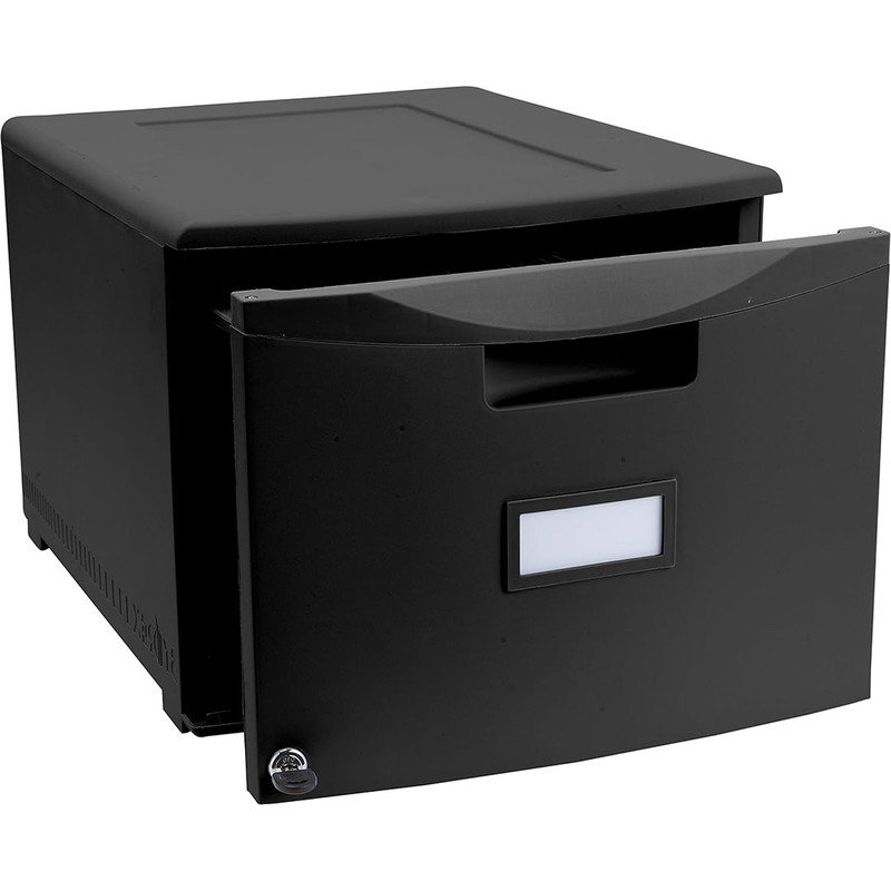 Ebern Designs Neatly Plastic File Cabinet with One-Drawer and Built-in ...