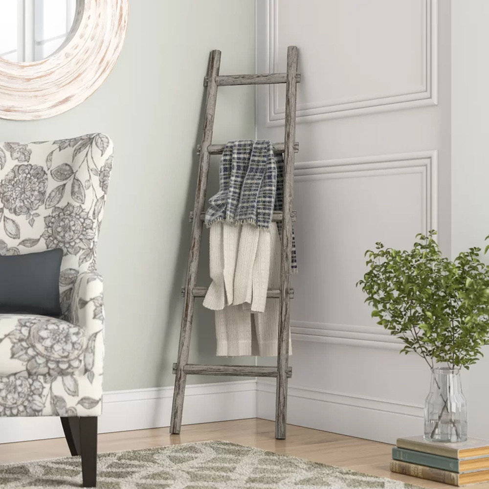 ZeaZu 5 Step White Decorative Ladder Shelve - Wayfair Canada