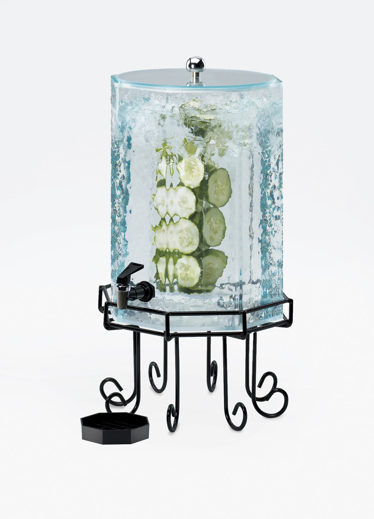 Cal-Mil 2 Gal Bev Disp Faux - Blk Base | Wayfair