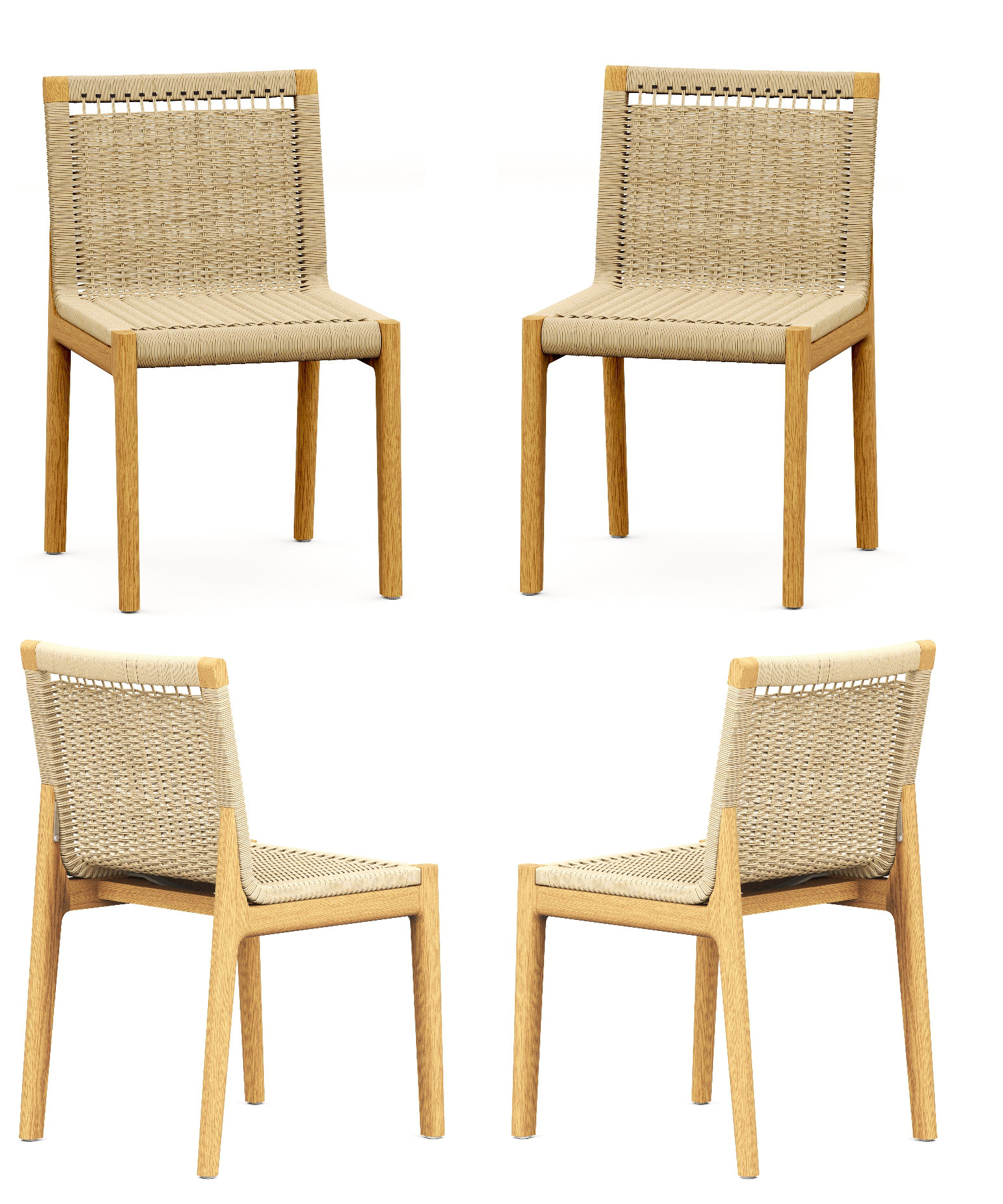 Teak Smith Chaise d'appoint d'extérieur Sema - Wayfair Canada
