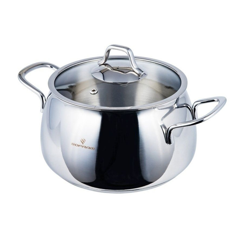 SOFRAM Stainless Steel Deep Stock Pot & Reviews | Wayfair