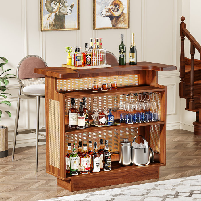 Bay Isle Home Minkley 47.2'' Home Bar | Wayfair