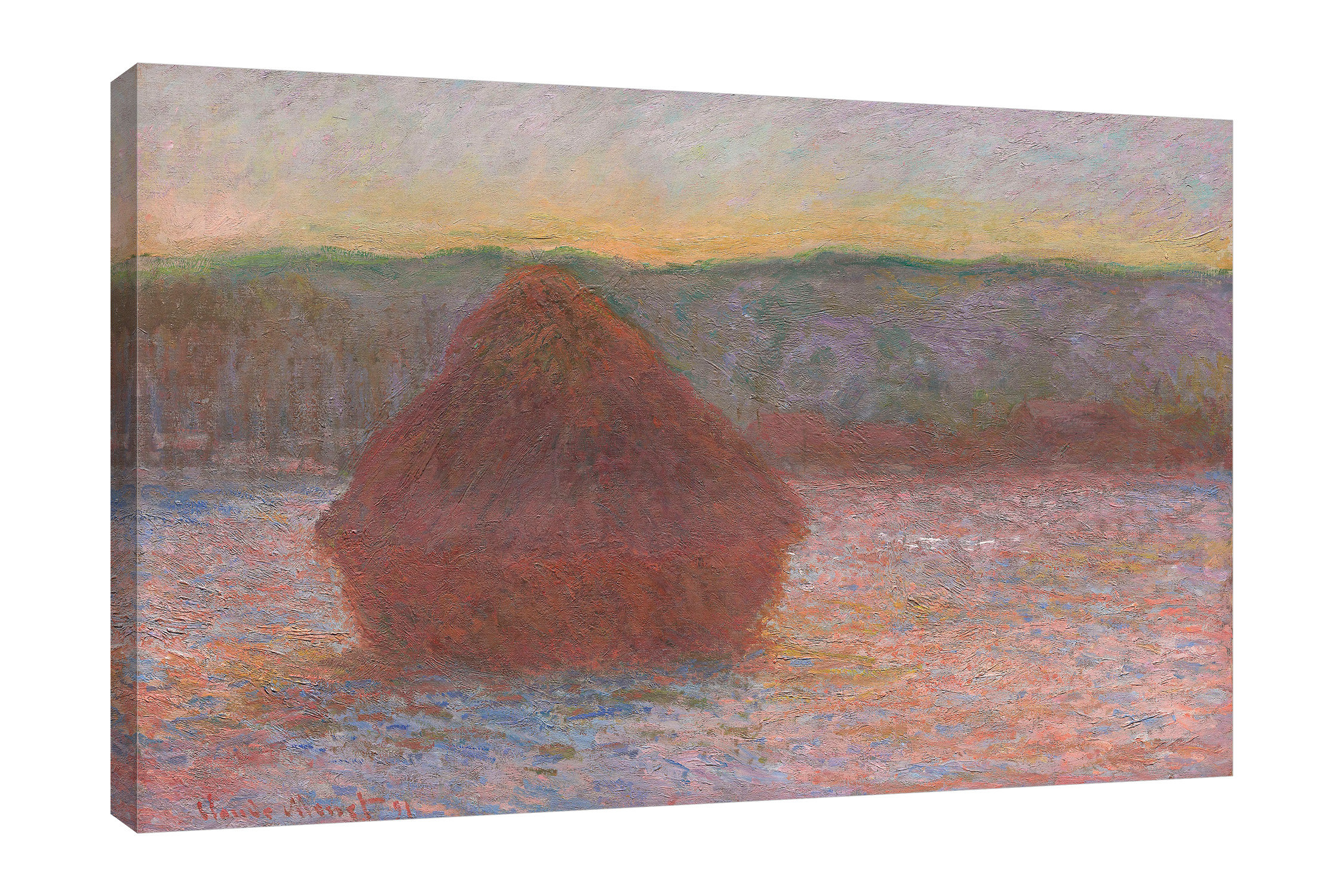 Red Barrel Studio® Haystacks, End Of Day, Autumn by Claude Monet ...