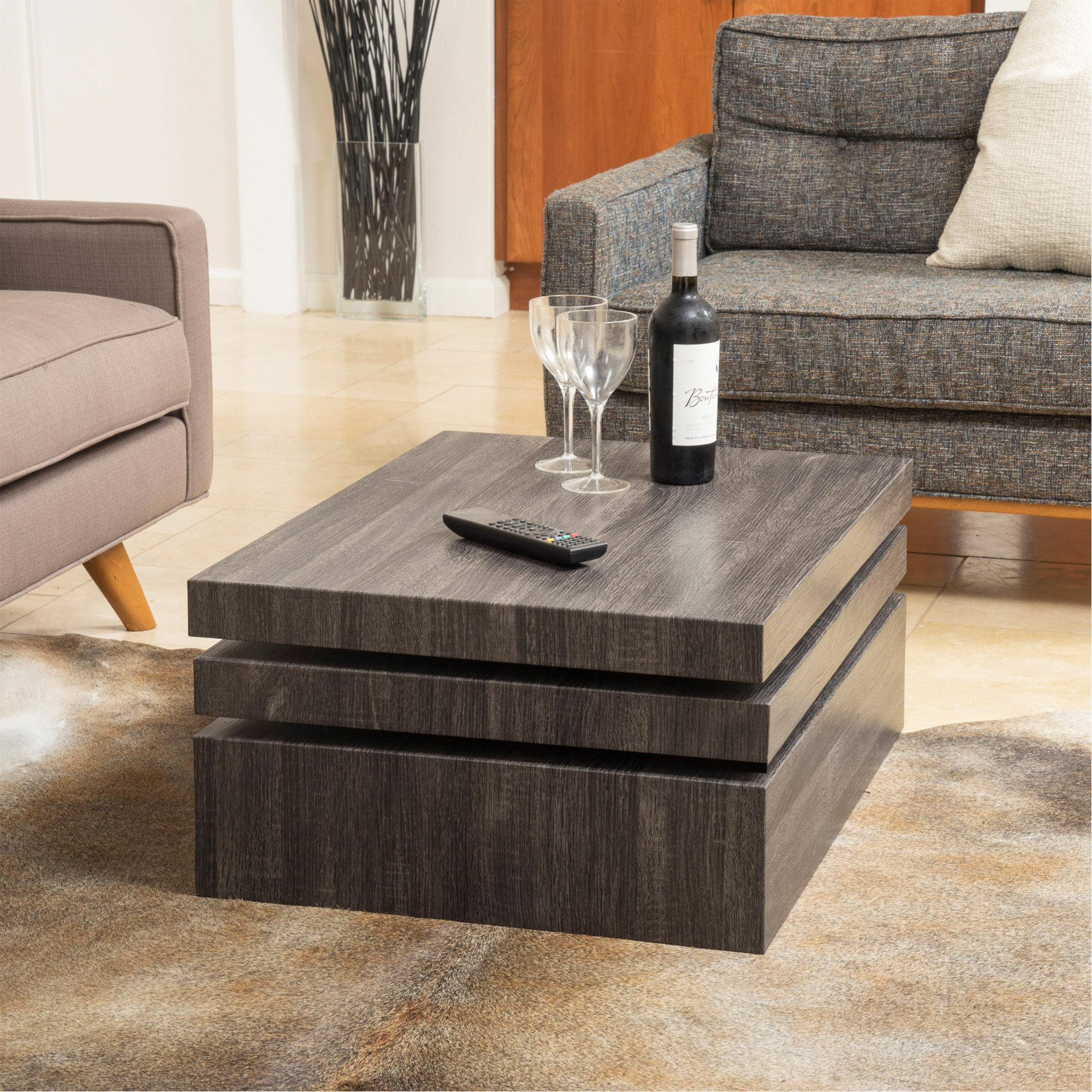 Ivy Bronx MODERNESQUE ROTATING COFFEE TABLE 1 - Wayfair Canada