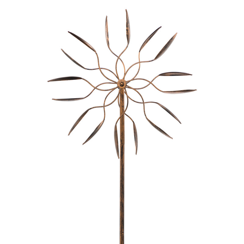 Arlmont & Co. Haden Metal Kinetic Wind Spinner Garden Stake & Reviews ...
