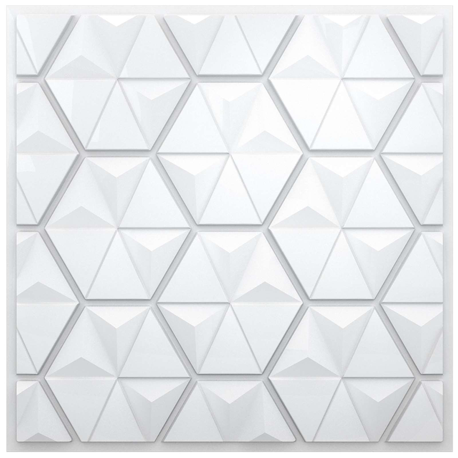 Revestis Dublin 19.68" x 19.68" Polystyrene Wall Paneling in White ...