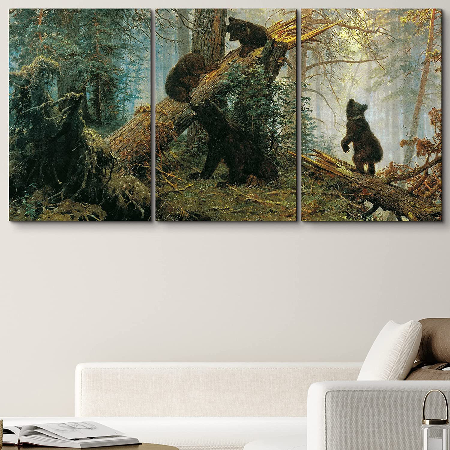 IDEA4WALL Famous Artwork " Morning In A Pine Forest By Ivan Shishkin ...