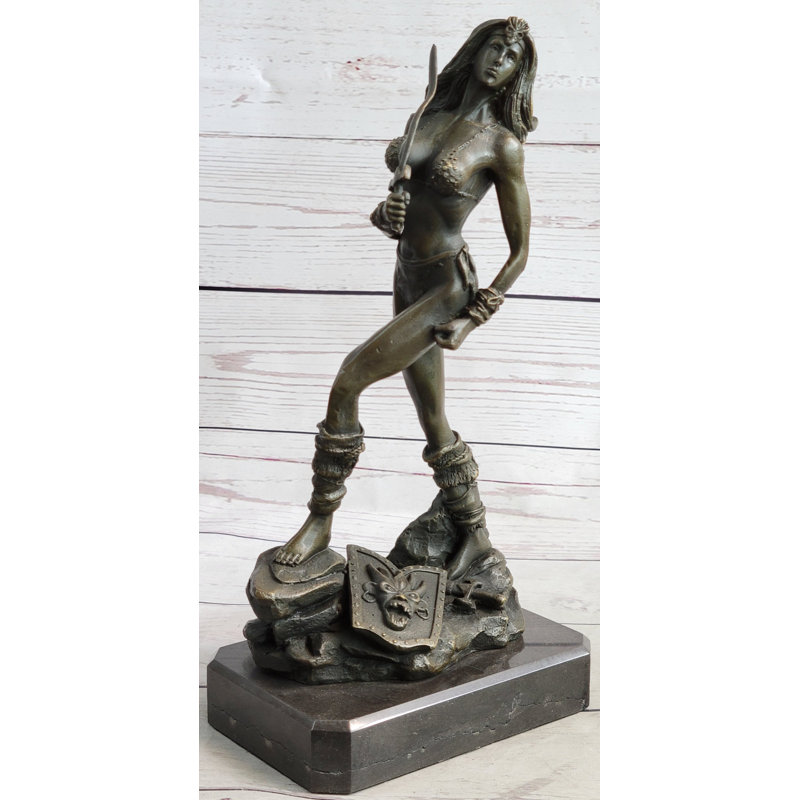 Canora Grey Xena Warrior Princess Fantasy Warrior Girl in Bikini Bronze ...