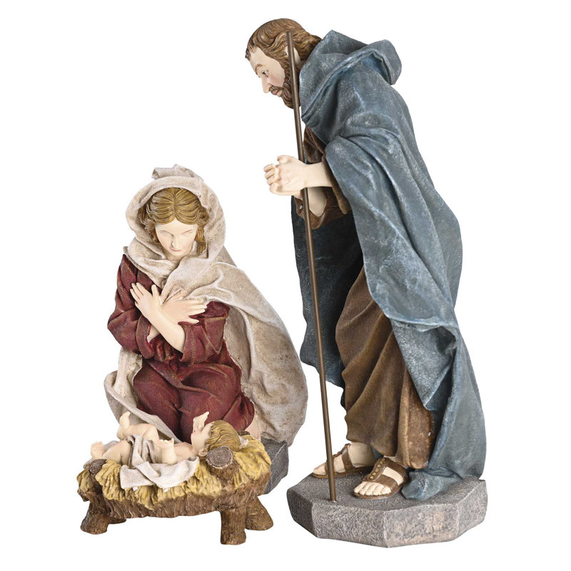 Astoria Grand Nativity Holy Family Staff Cloth 17.75H | Wayfair