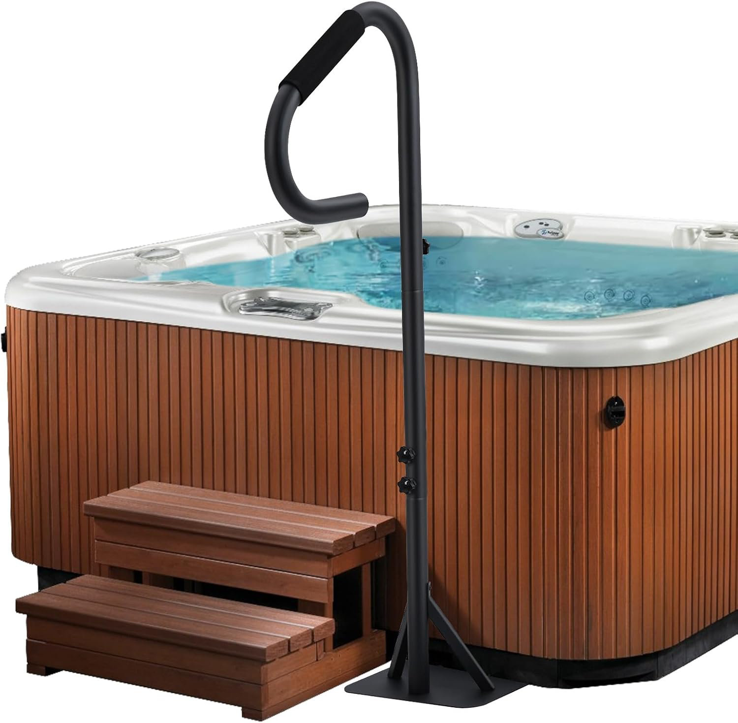 Latitude Run 145cm Hot Tub Handrail, 360° Rotatable Spa Side Hot Tub ...