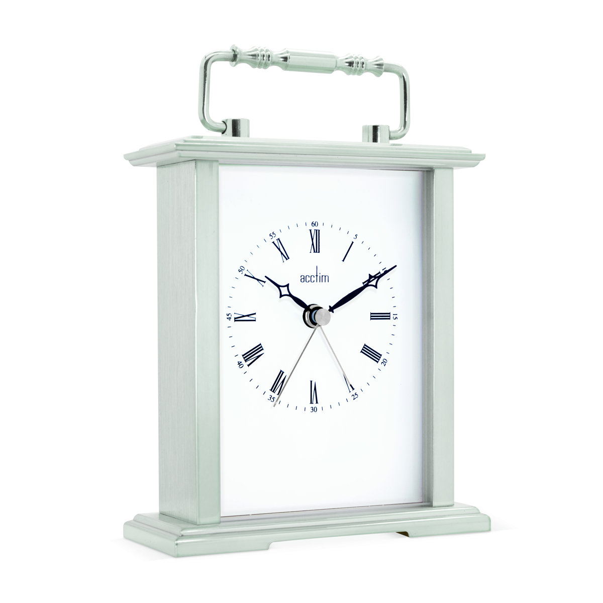 Acctim Gainsborough Mantel Clock Quartz Polished Metal Carriage Clock ...