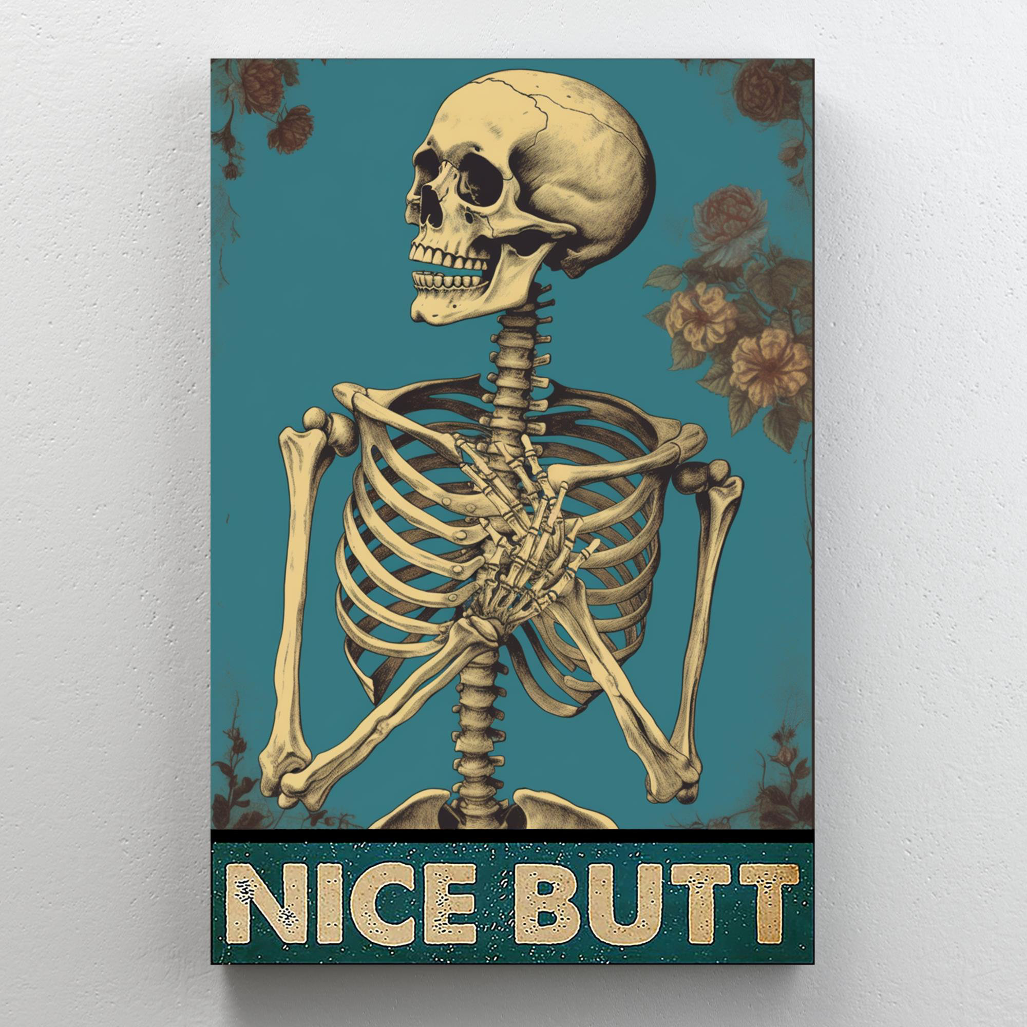 Trinx Skeleton Nice Butt 1 - 1 Piece Rectangle Graphic A " Skeleton ...