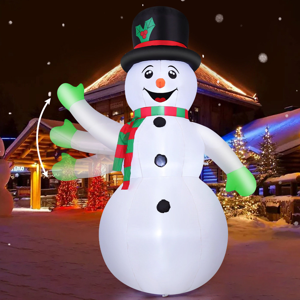 The Holiday Aisle® Christmas Inflatables 7 FT Christmas Inflatable ...