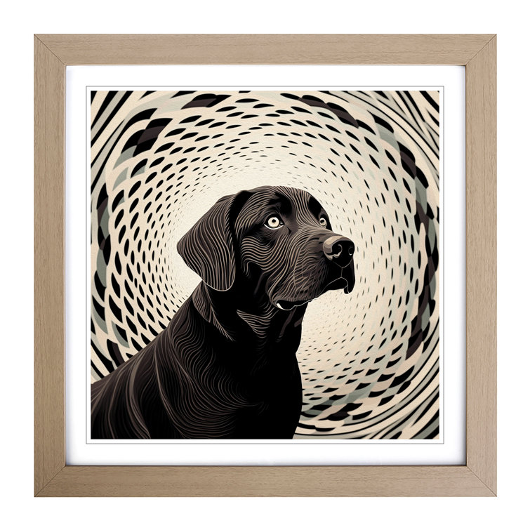 Marlow Home Co. Labrador Retriever Op Art - Single Picture Frame Art ...