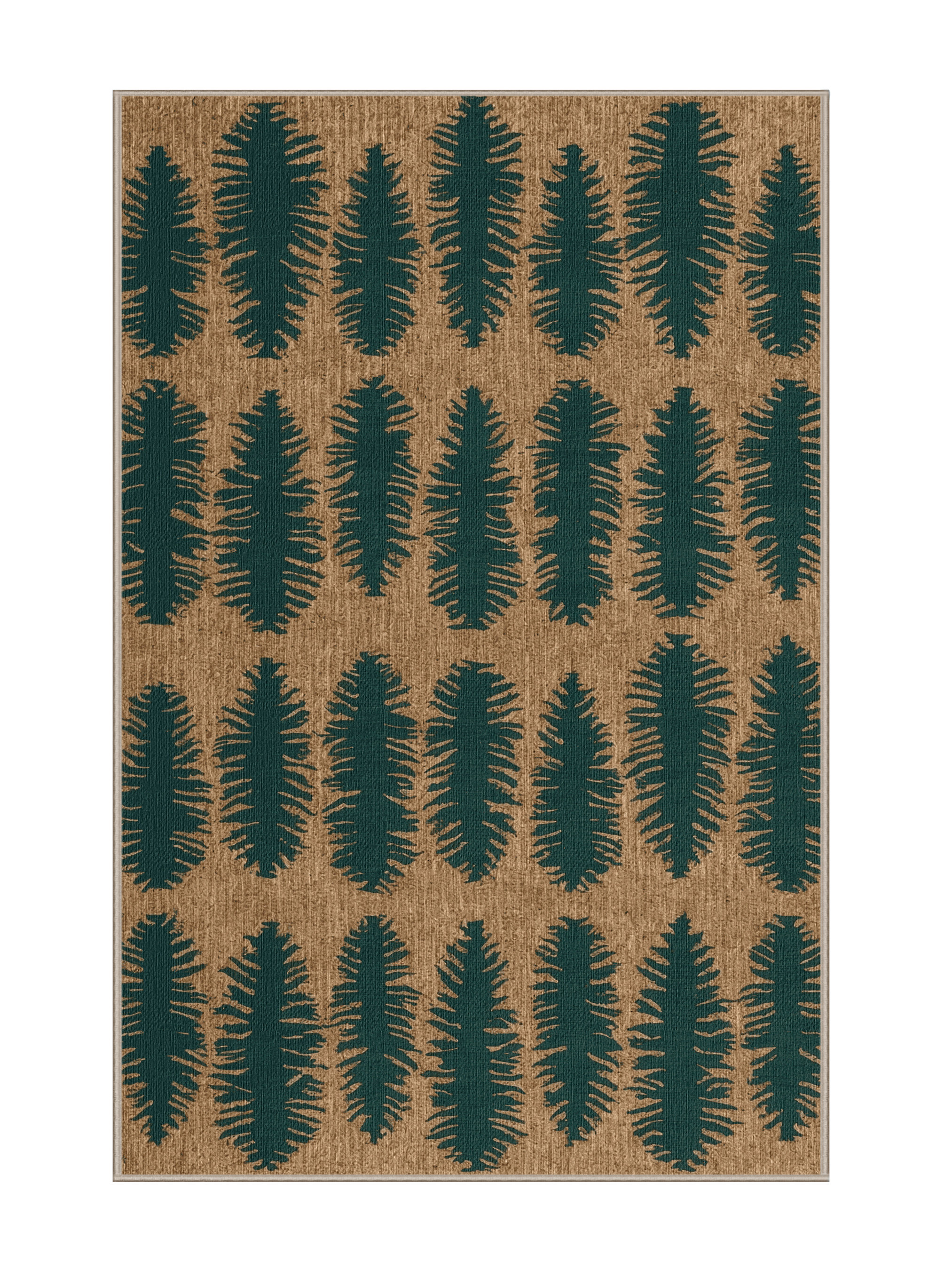 One Allium Way® Washable Pine Trees Farm Area Rug | Wayfair