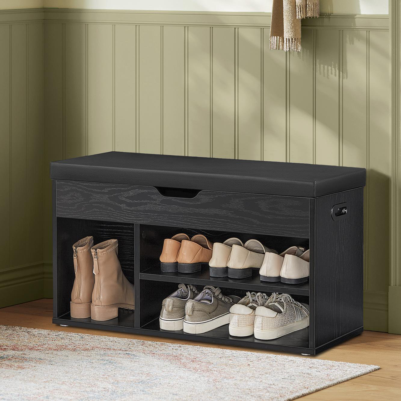 Ivy Bronx 8 Pair Shoe Storage Bench | Wayfair