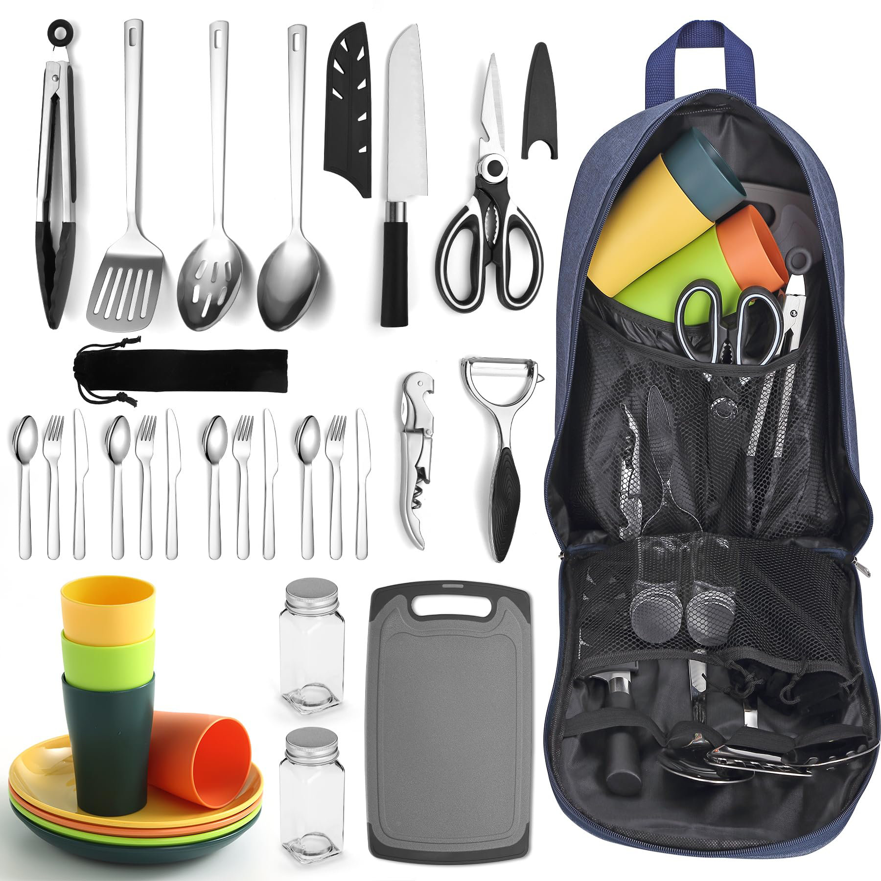 Fashion Finesse Camping Essentials, Camping Cooking Utensils Set ...