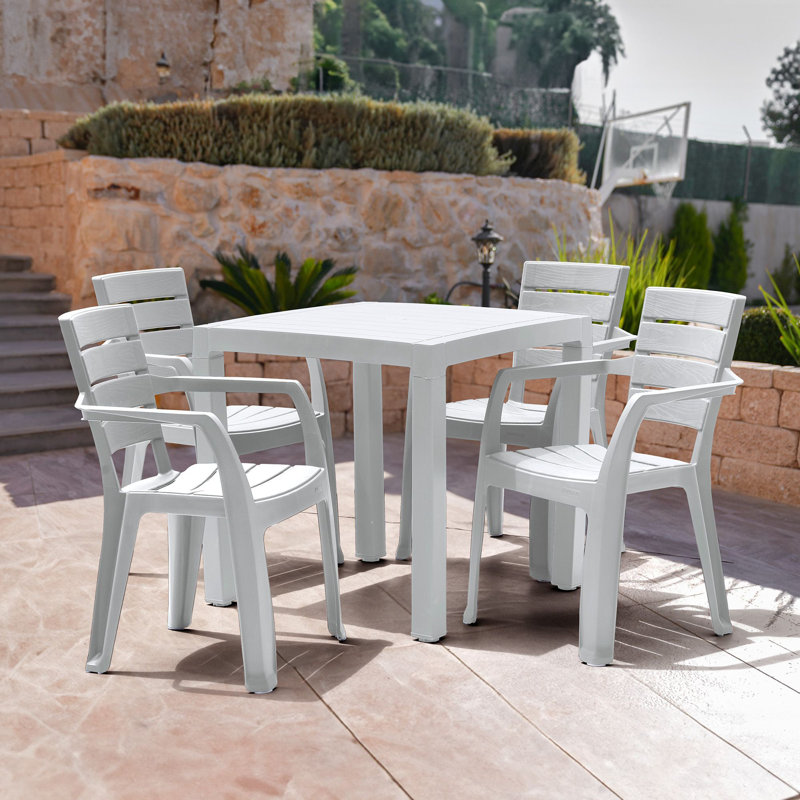 Winston Porter Overturf 5-Piece Patio Dining Set | Wayfair