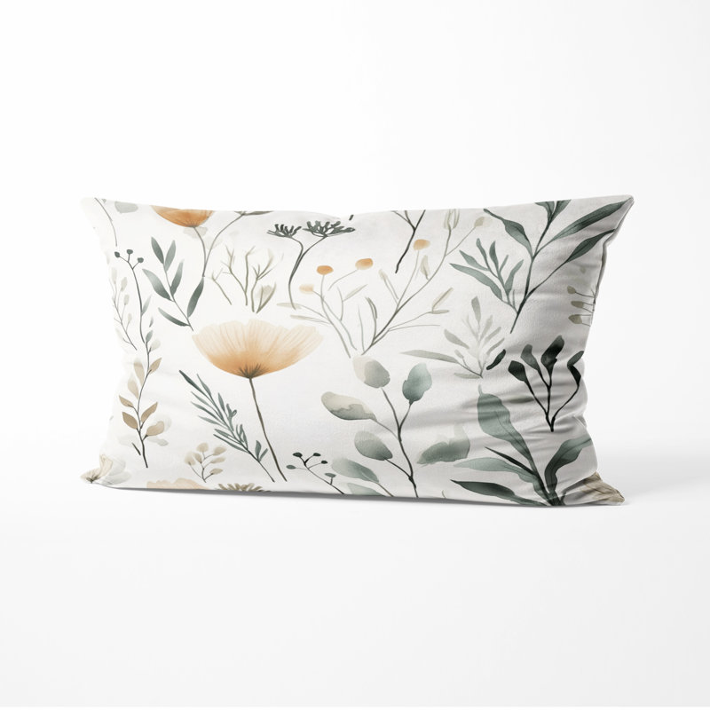 Design Art Country Farmhouse Decorative Cushion - Green Soft Prairie ...
