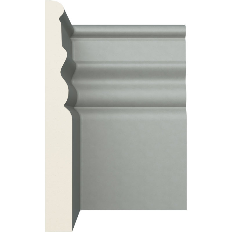 Ekena Millwork 5 7/8"H x 4"P Federal Baseboard Moulding Inside Corner ...
