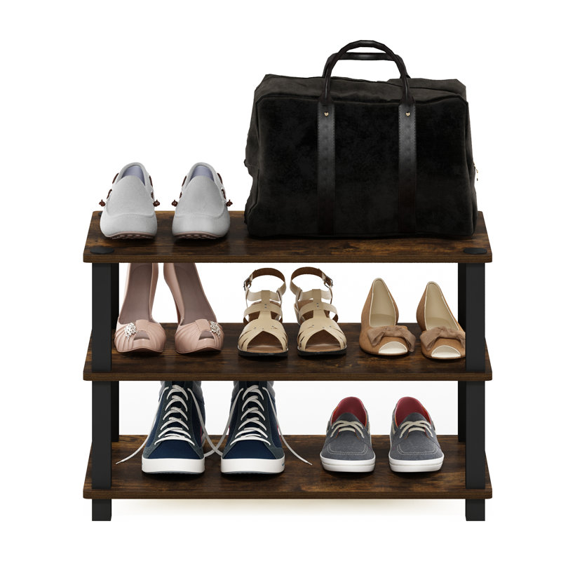 Ebern Designs 9 Pair Stackable Shoe Rack & Reviews | Wayfair