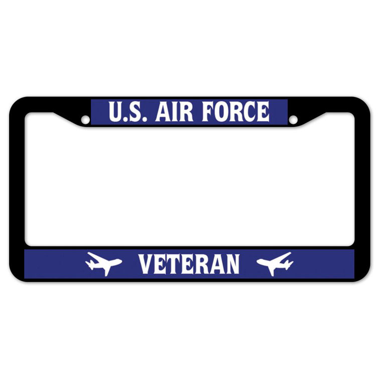 Signmission U.S. Air Force Veteran Plastic Licence Plate Frame ...