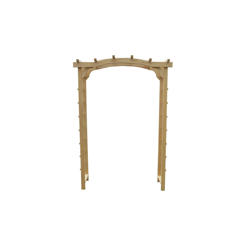 A&L Furniture Pressure Treated Pine Arbors 60'' W x 26'' D Solid Wood ...