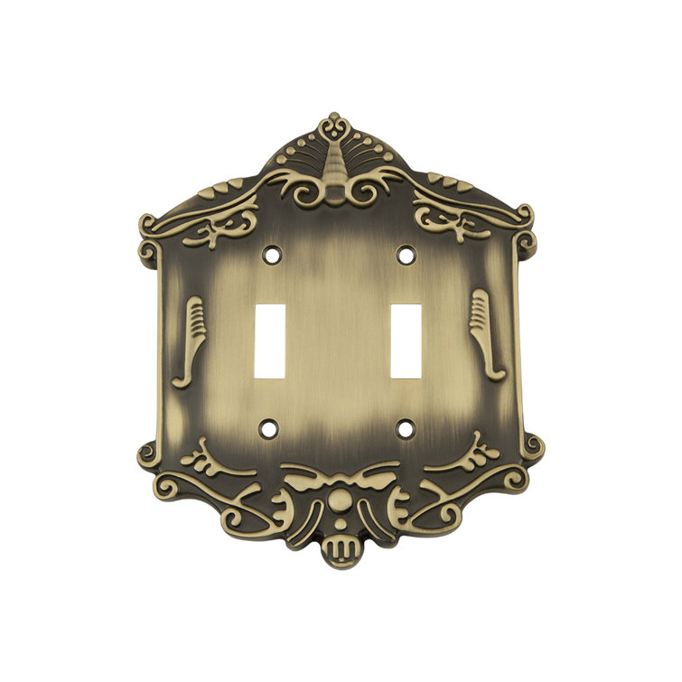 Nostalgic Warehouse Victorian 2-Gang Toggle Light Switch Wall Plate ...