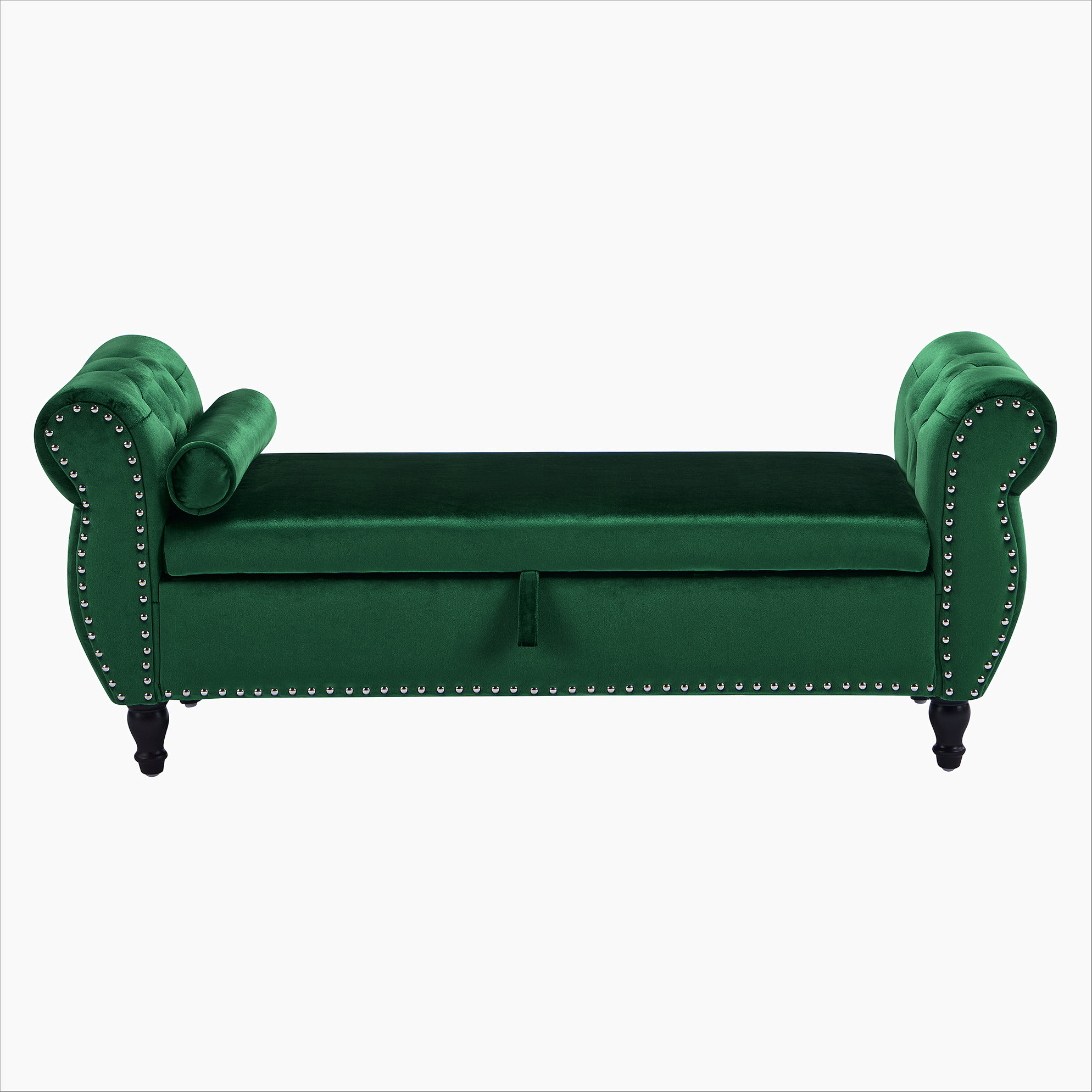 dark green rectangle ottoman