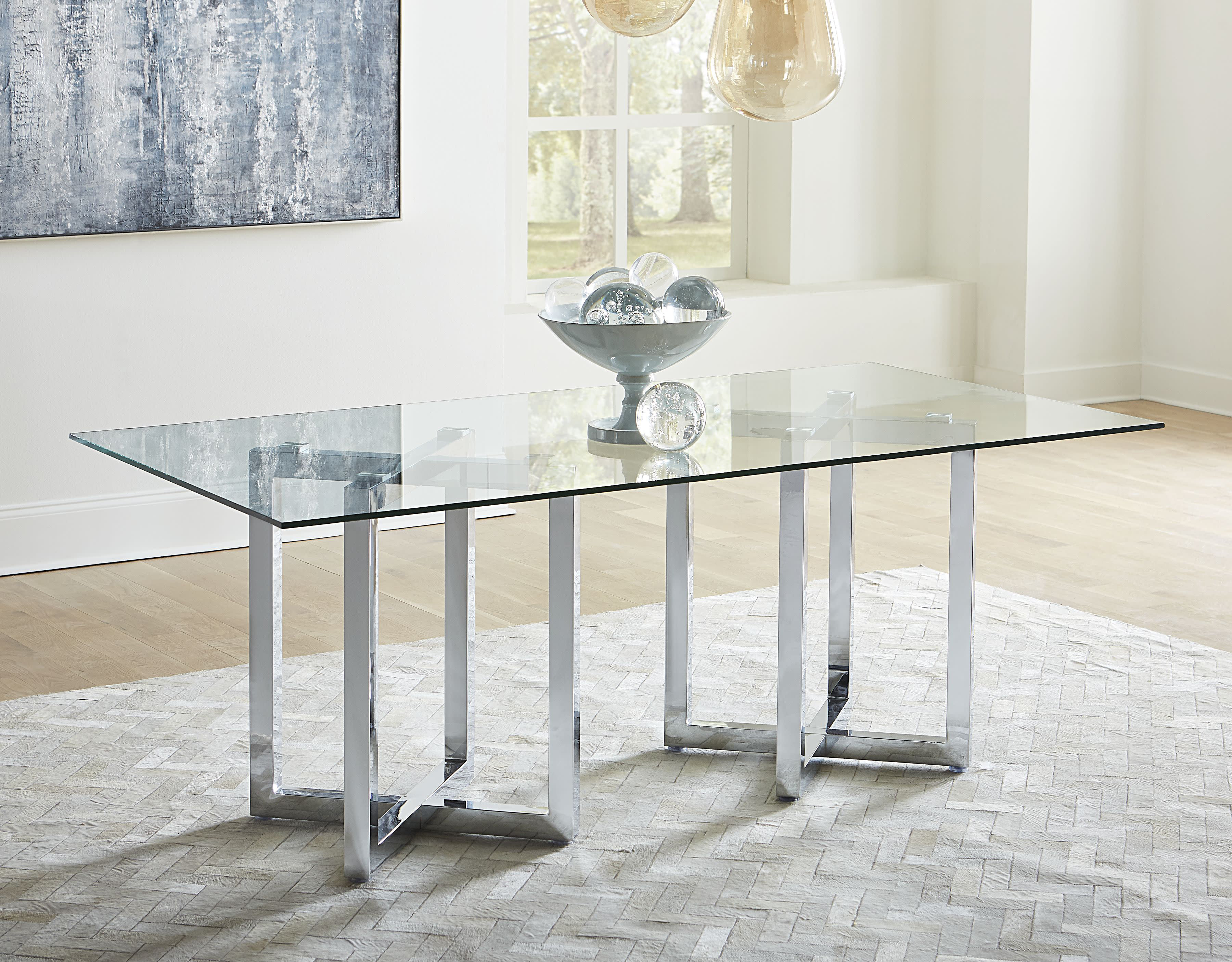 AllModern Dern Glass Dining Table - Wayfair Canada
