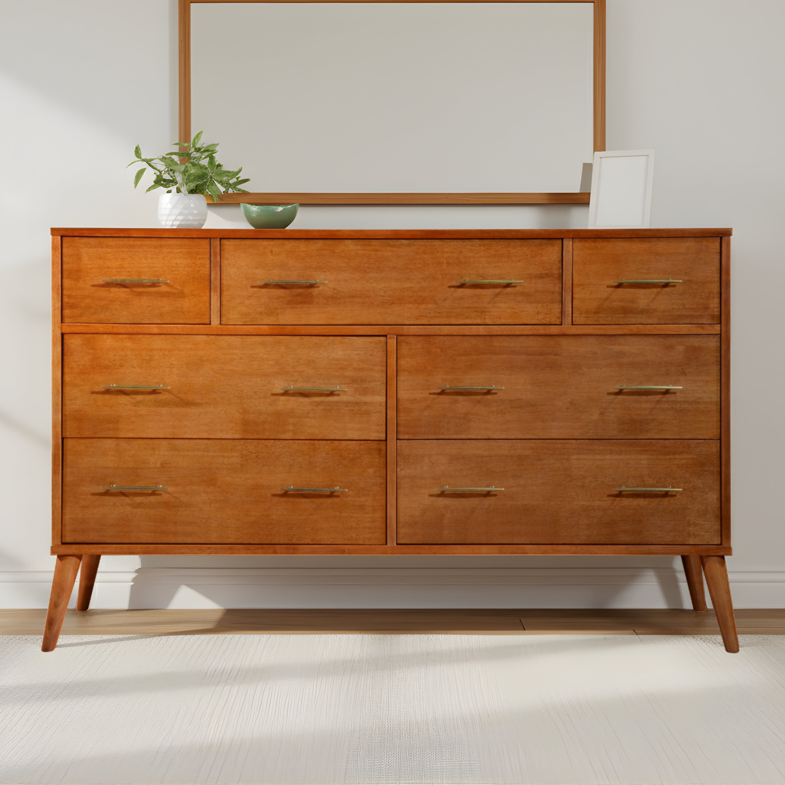 Corrigan Studio Northborough 7 Drawer 55.1" W Double Dresser - Wayfair ...