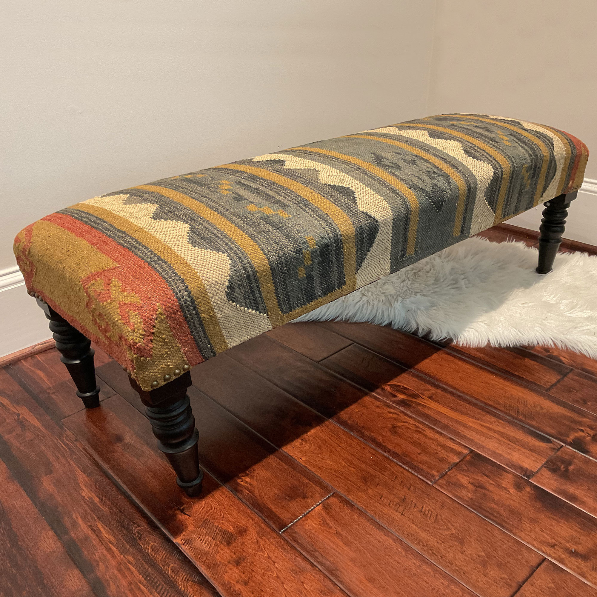 Foundry Select Wool Upholstered Bench - Wayfair Canada