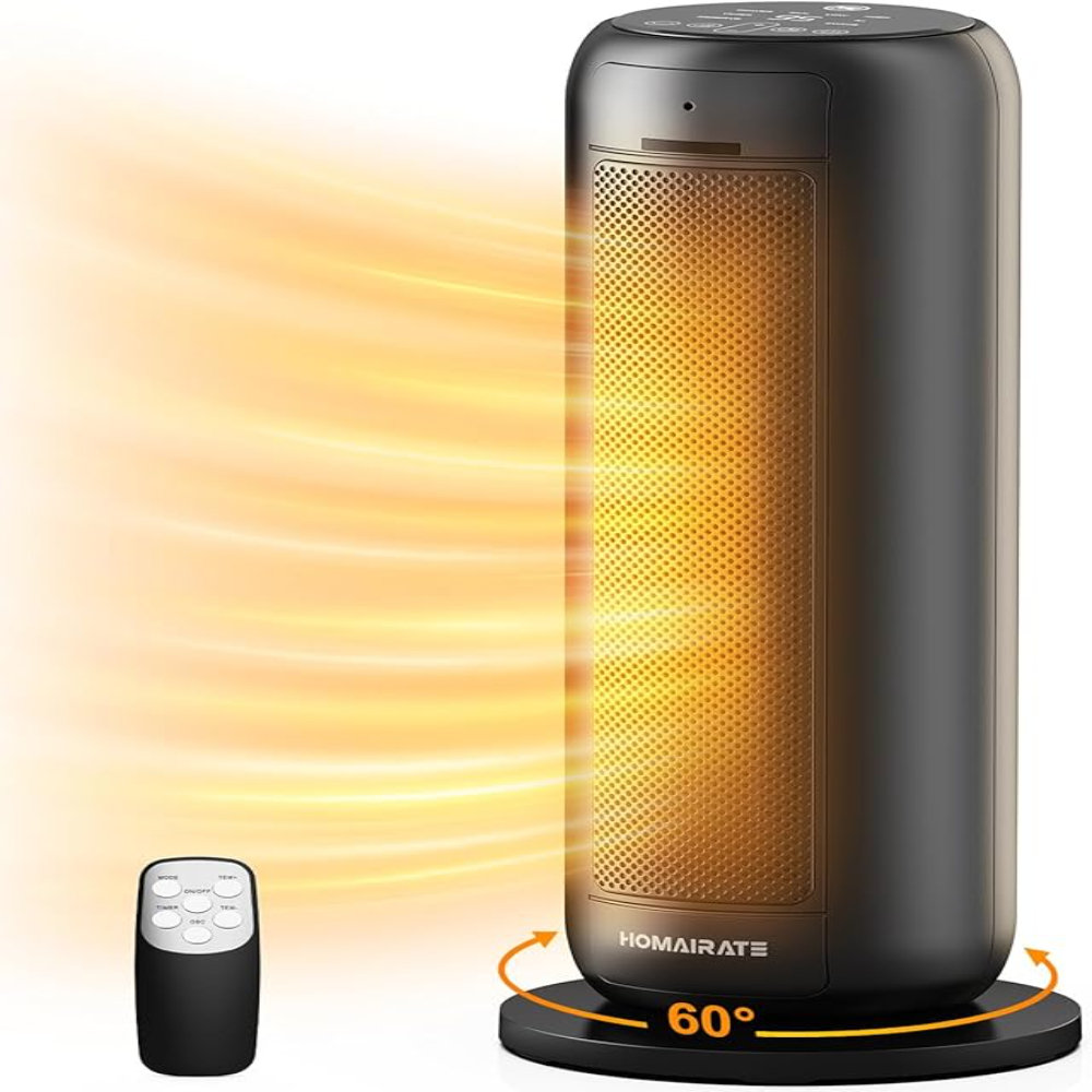 BUILTCO Space Heater, 20“ Fast Portable Heater With Remote And ...