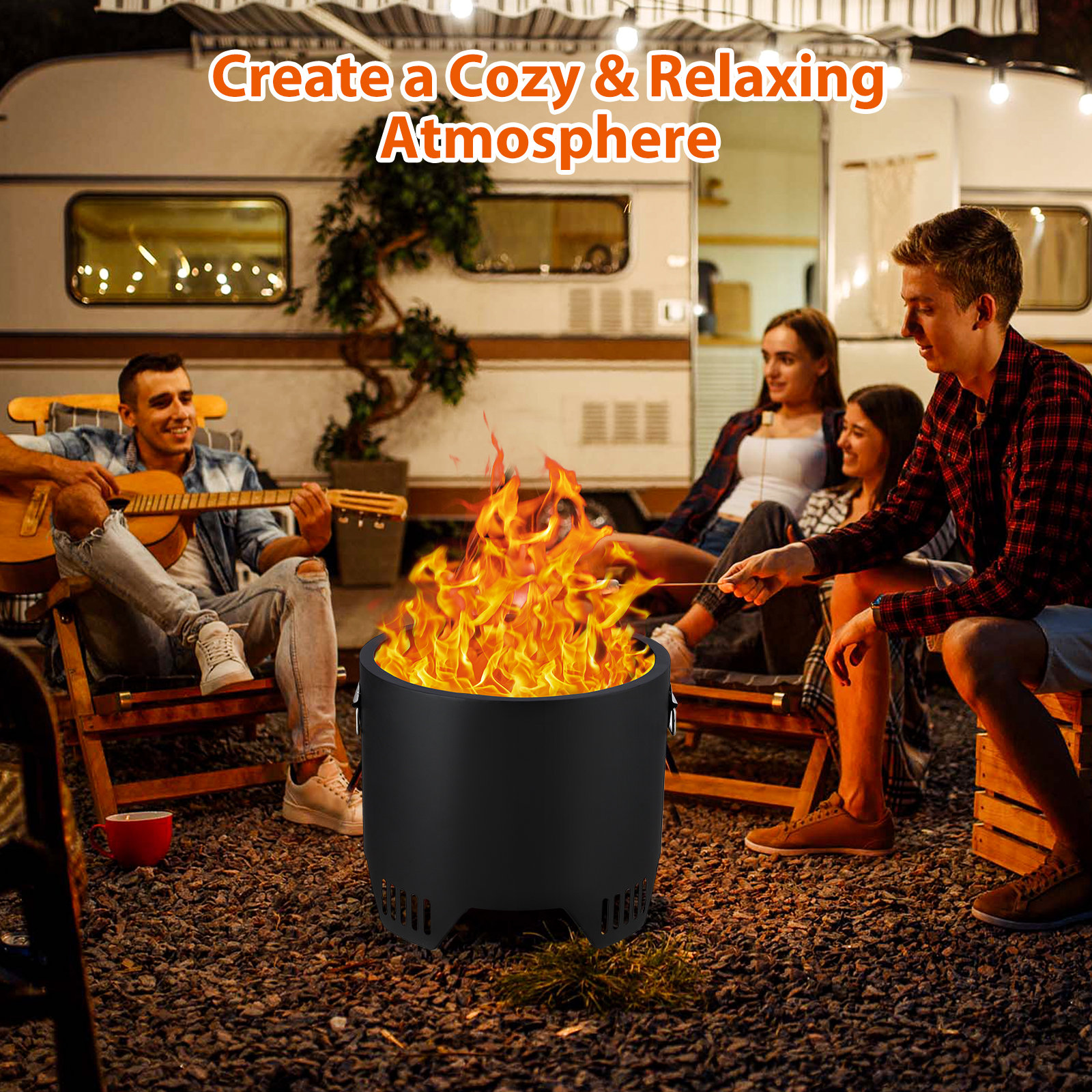 Arlmont & Co. Stillmann 16" W Steel Wood Pellets Outdoor Fire Pit | Wayfair