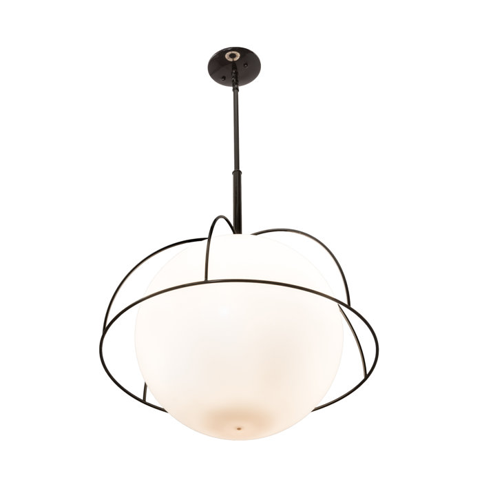 Brayden Studio® Thomasina 1 - Light Black Single Pendant | Wayfair