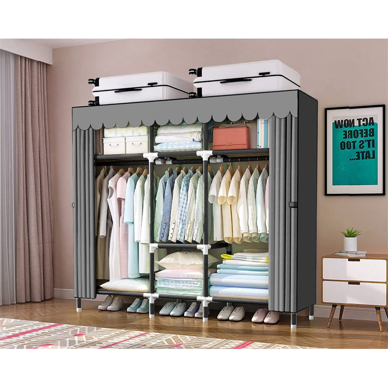 Rebrilliant Olson 165cm Portable Wardrobe | Wayfair.co.uk
