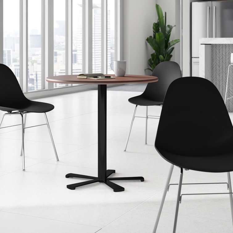 Upper Square™ Slivno Person Round Solid Wood Top Breakroom Table ...