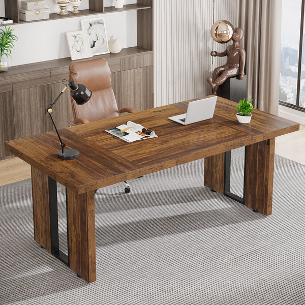 The Twillery Co.® Coleshill 70.9'' W Rectangle Executive Desk & Reviews ...