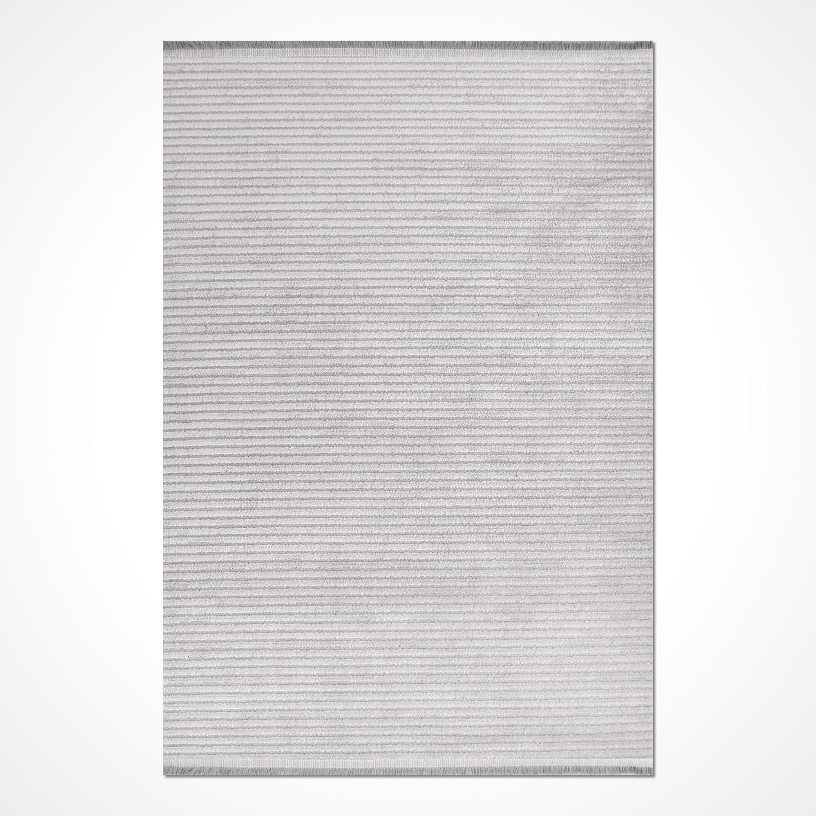 Latitude Run® Edivaldo Striped Machine Woven Acrylic Area Rug in Gray ...