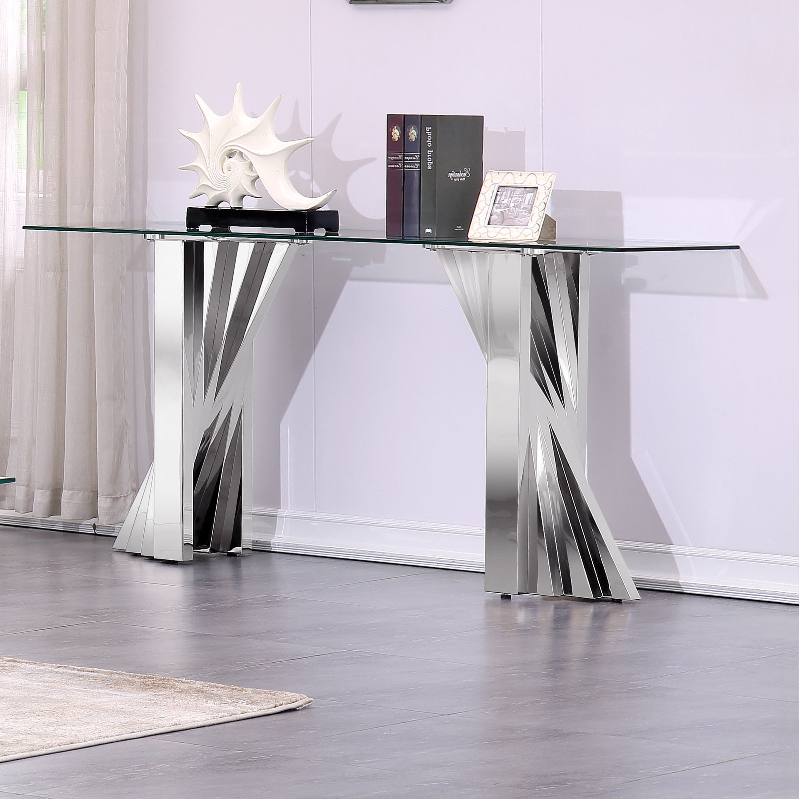 Everly Quinn Ackron 20 Console Table & Reviews | Wayfair