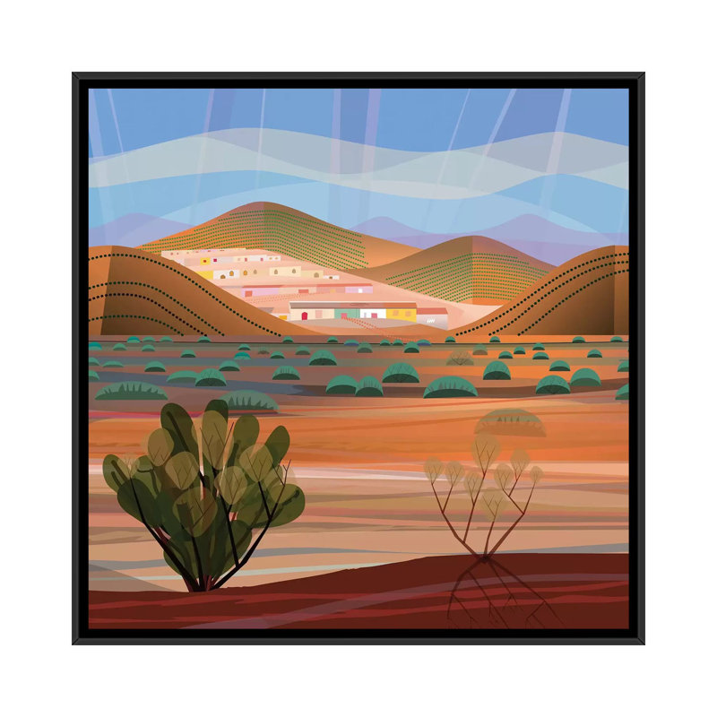 East Urban Home 'Copper Town, Square' Graphic Art Print on Canvas | Wayfair