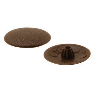 Prime-Line Screw Cap Cover, Plastic Construction, Brown in Color | Wayfair