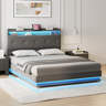 Ivy Bronx Lift Up Storage Bed Frame With Charging Station & Reviews ...
