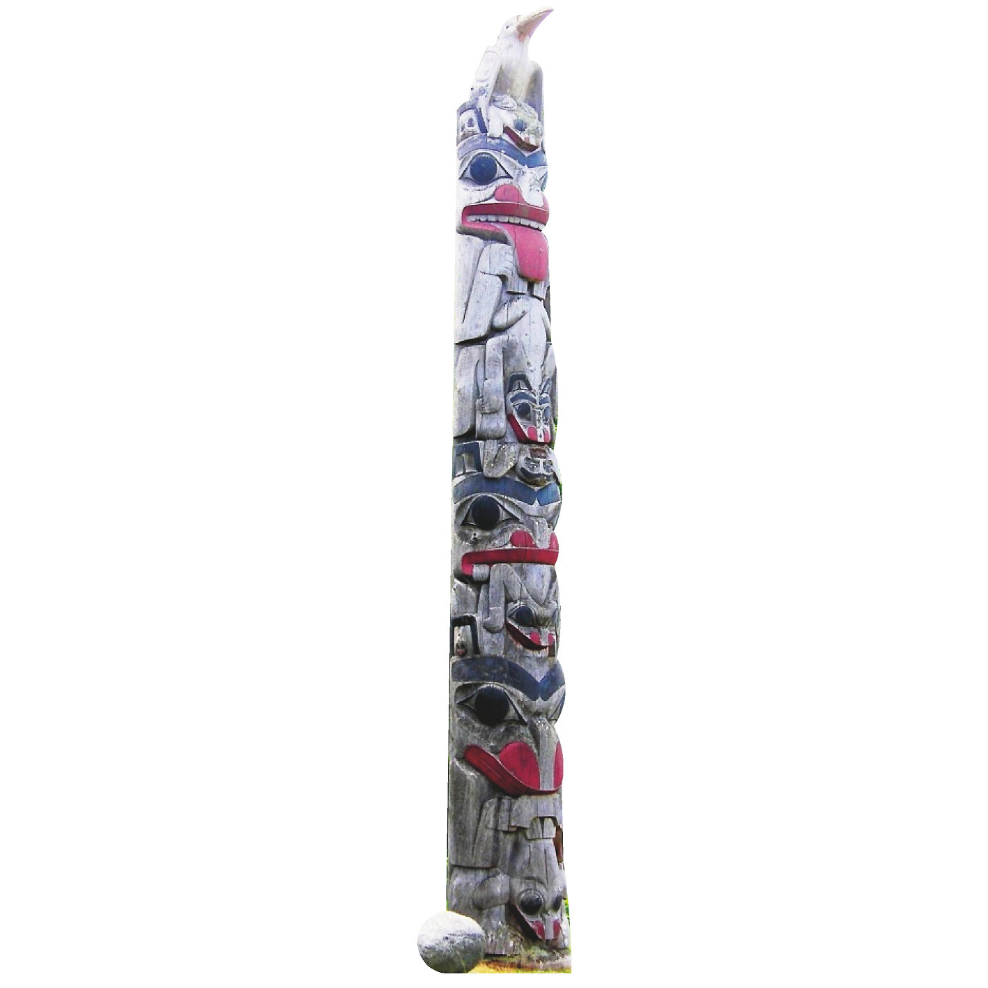 Wet Paint Printing Haida Totem Pole Cardboard Cutout Standee Standup ...