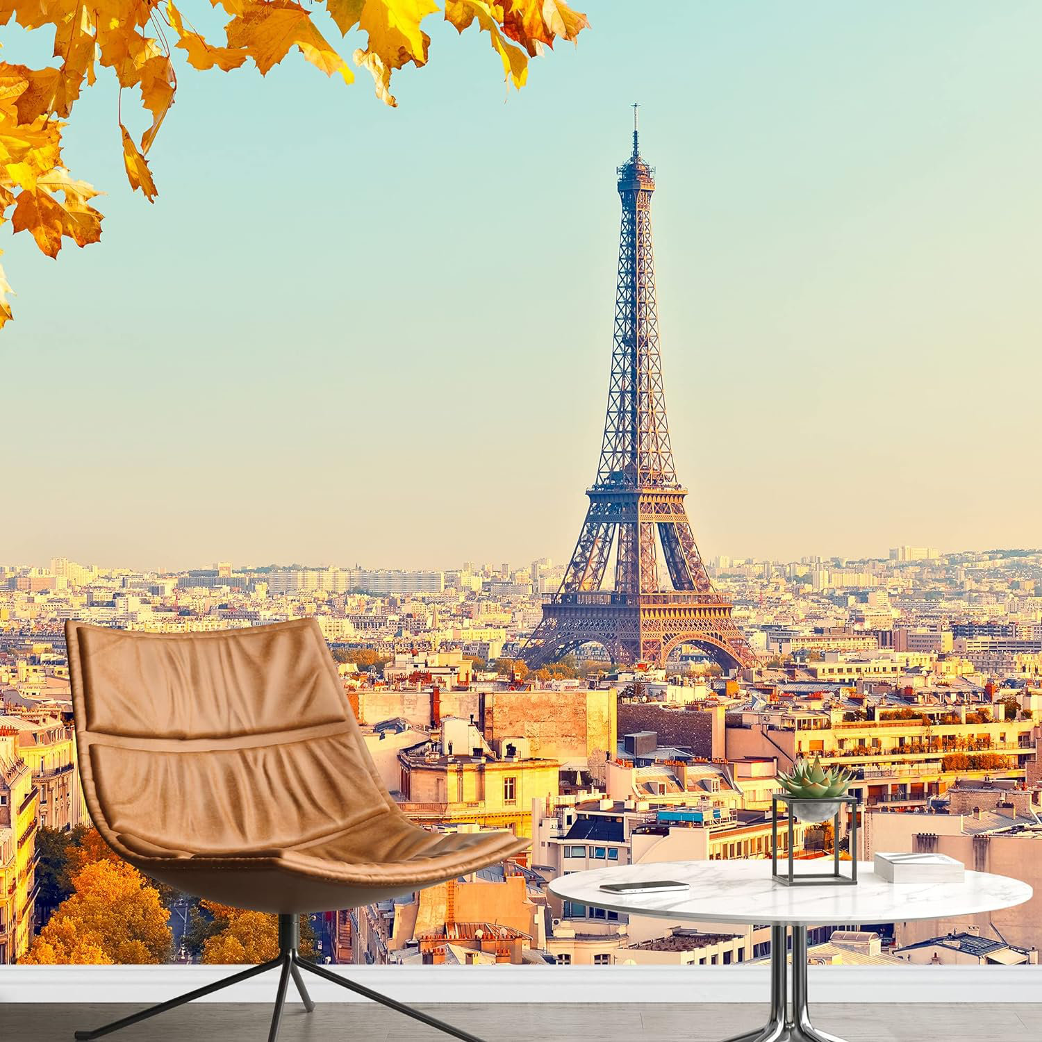 IDEA4WALL Autumn Fall Eiffel Tower Paris France Cityscape Landmark ...