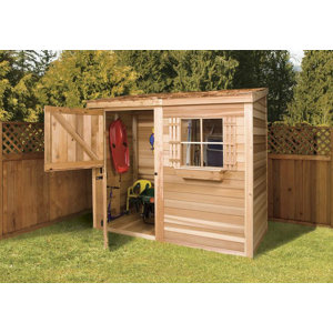 Cedarshed Bayside Western Red Cedar Wood Lean-To Storage Shed | Wayfair
