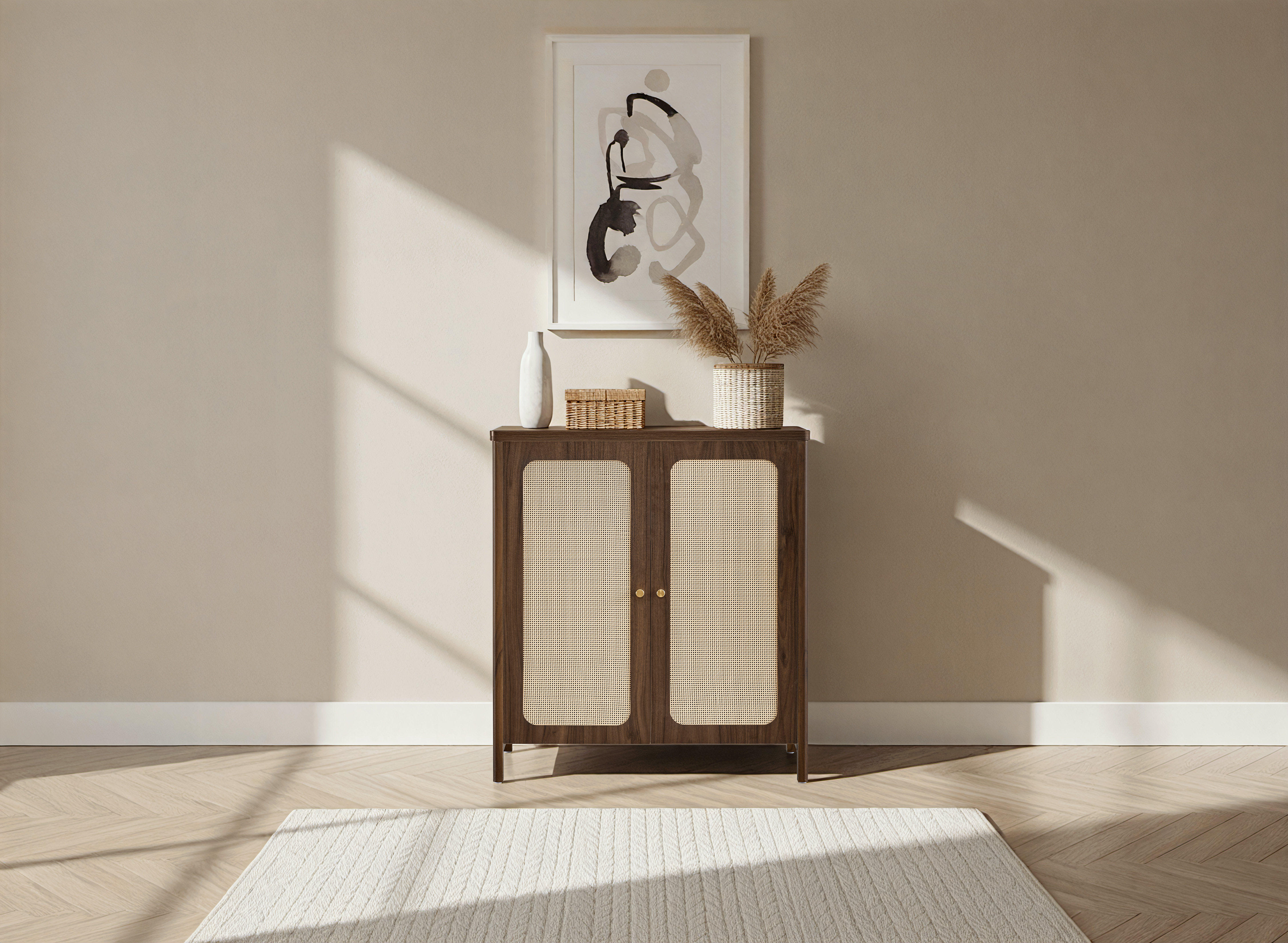 Bay Isle Home™ Buffet de rangement Cloa 32 "avec portes et tablettes en ...
