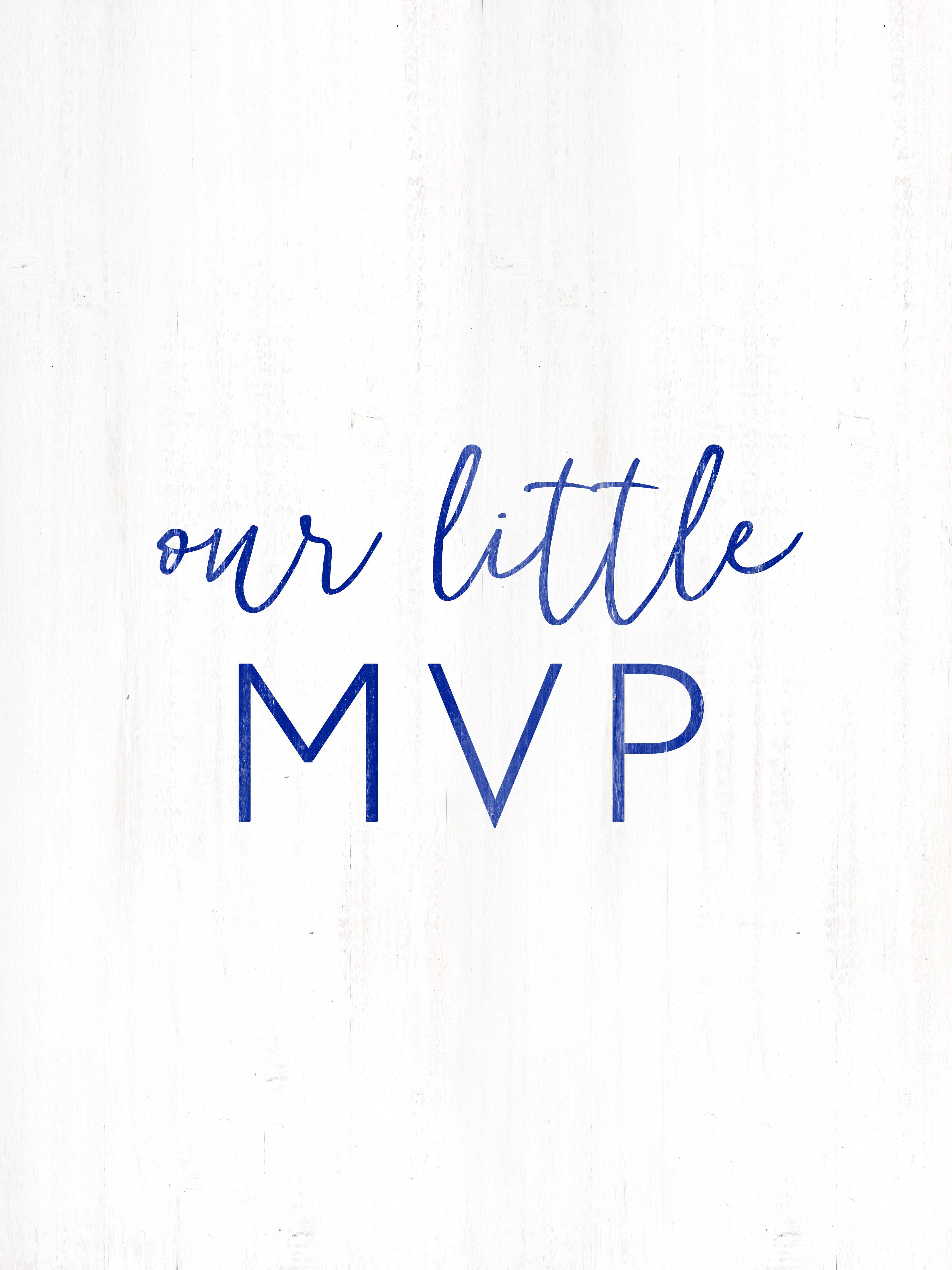 Trinx Our Little Mvp - Wrapped Canvas Print - Wayfair Canada