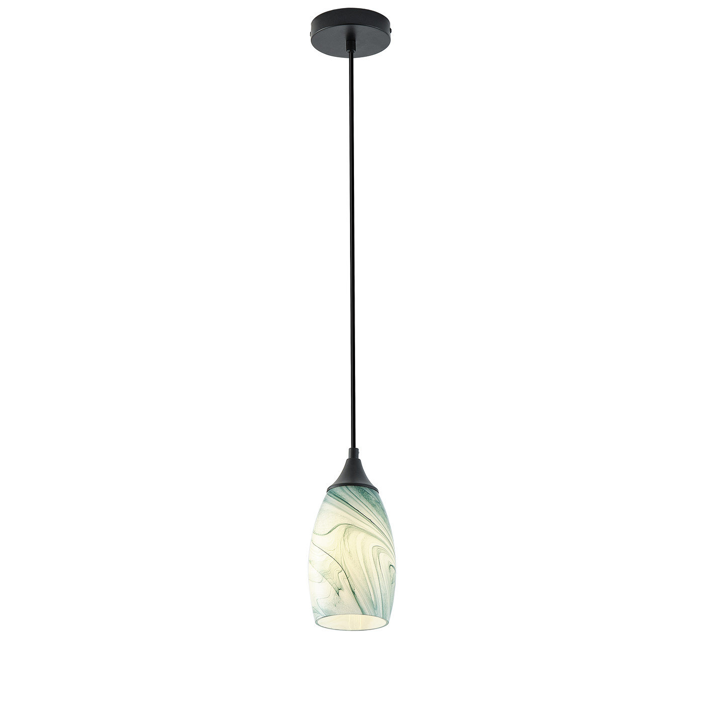 Ebern Designs 1 - Light Single Teardrop E26 Dimmable Adjustable Pendant ...