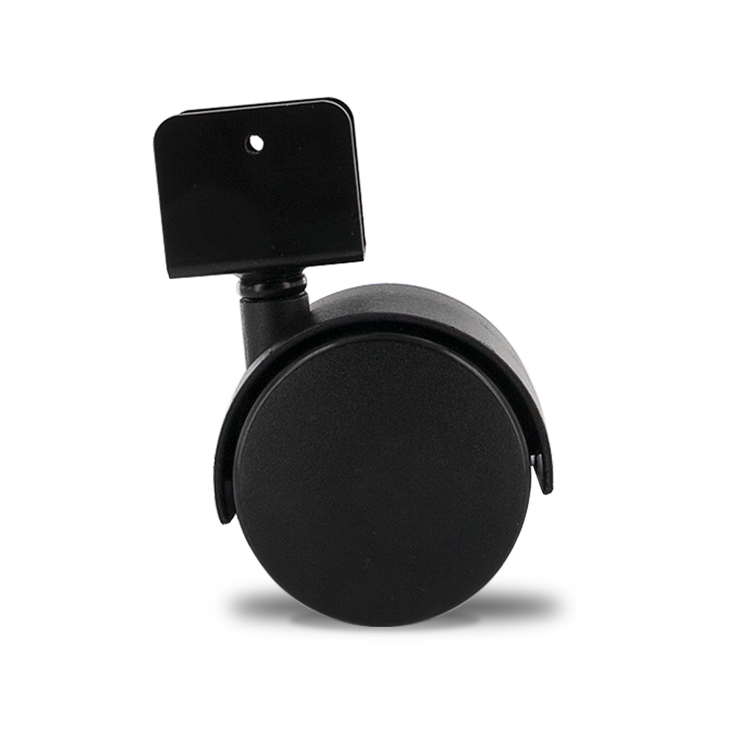 Outwater 2-3/8in. Black Nylon Swivel Hooded Hercules Twin Wheel Caster ...